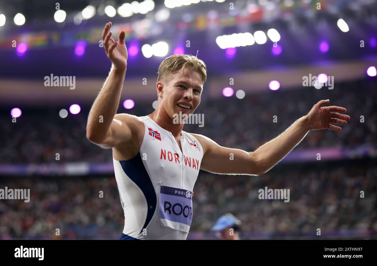 PARIS, FRANCE - AUGUST 03: Markus Rooth of Norway celebrates his ...