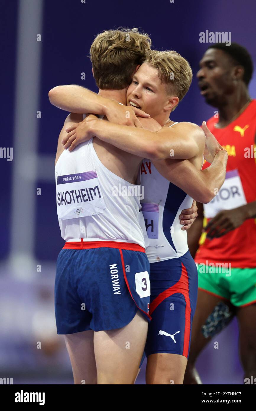 PARIS, FRANCE - AUGUST 03: Markus Rooth of Norway celebrates his ...