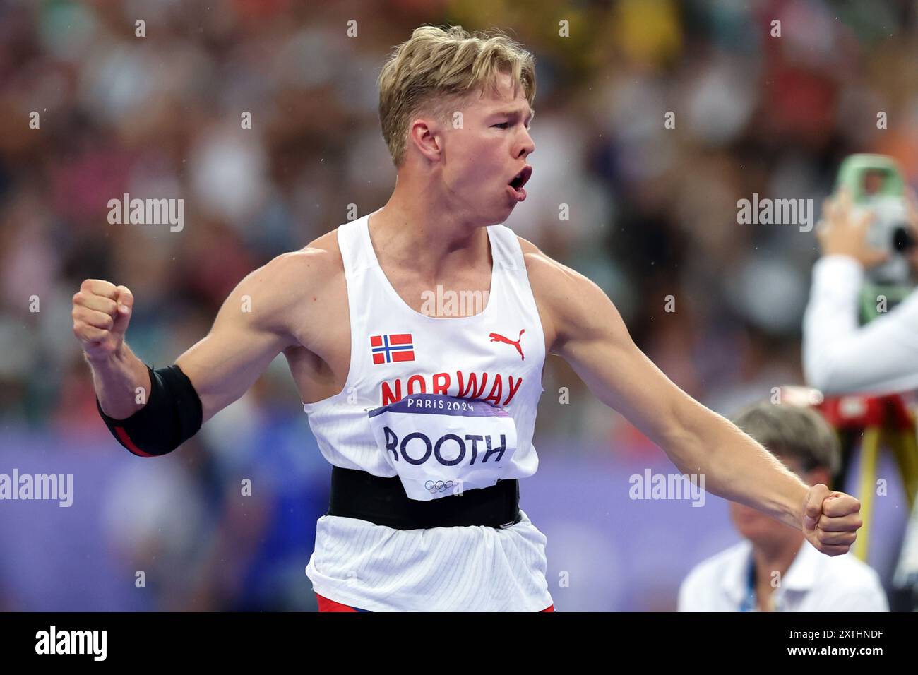 PARIS, FRANCE - AUGUST 03: Markus Rooth of Norway celebrates during the ...