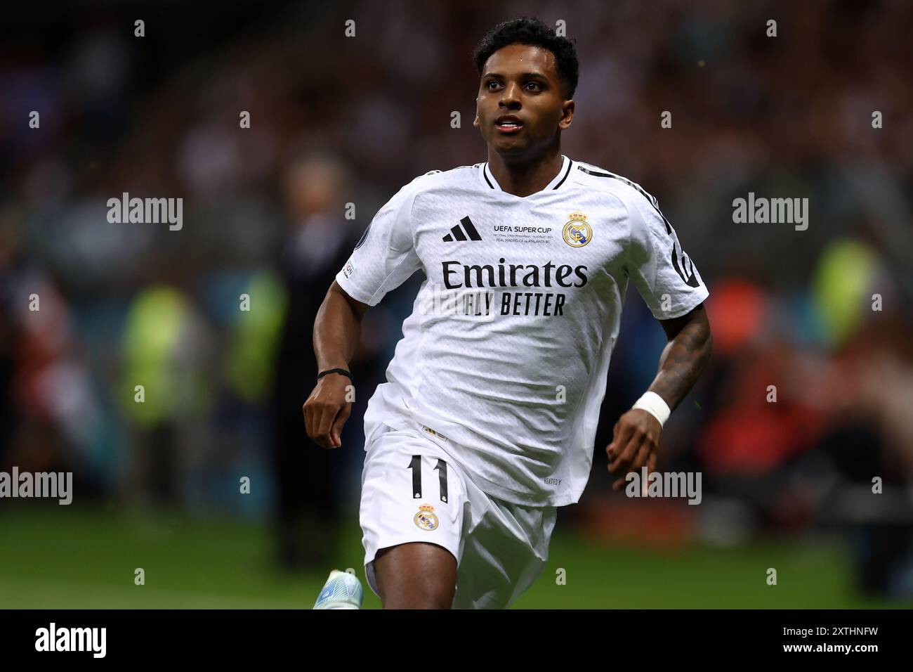 Rodrygo of Real Madrid during the UEFA Super Cup 2024 football match ...