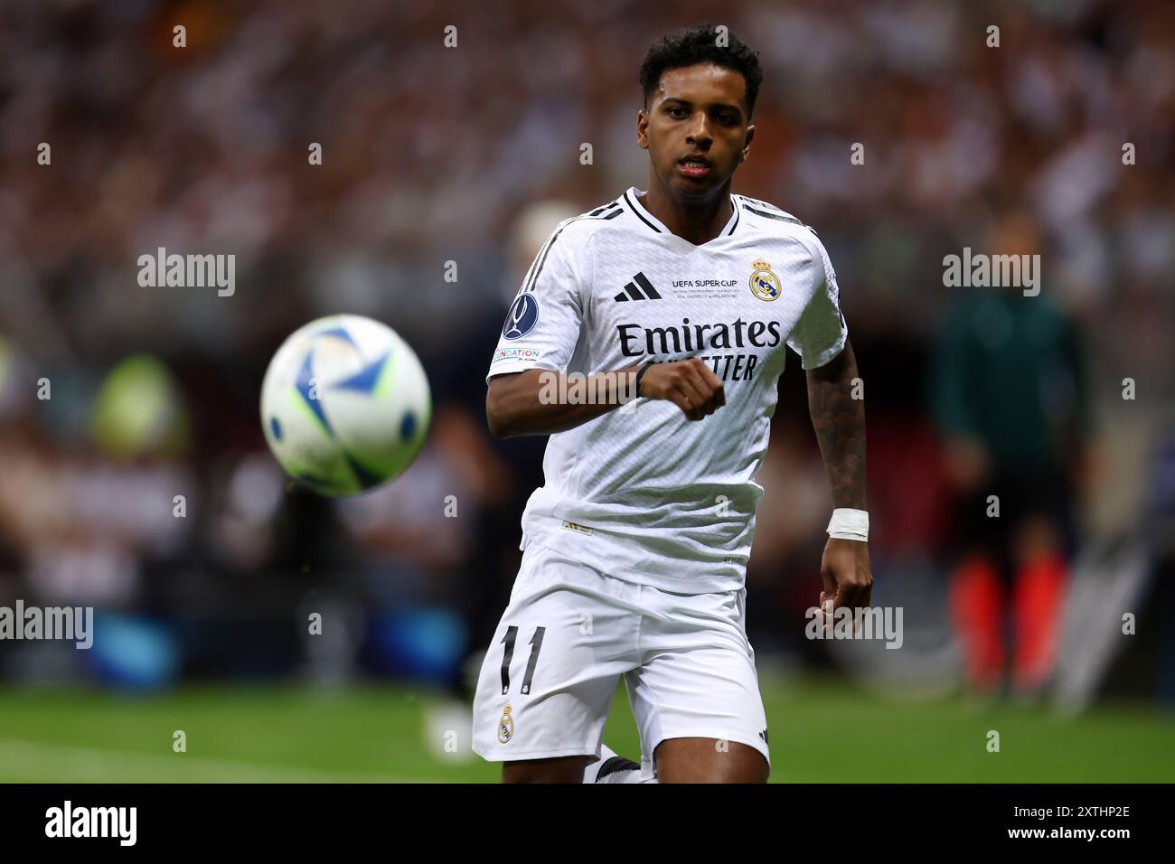 Rodrigo of Real Madrid during the UEFA Super Cup 2024 football match ...
