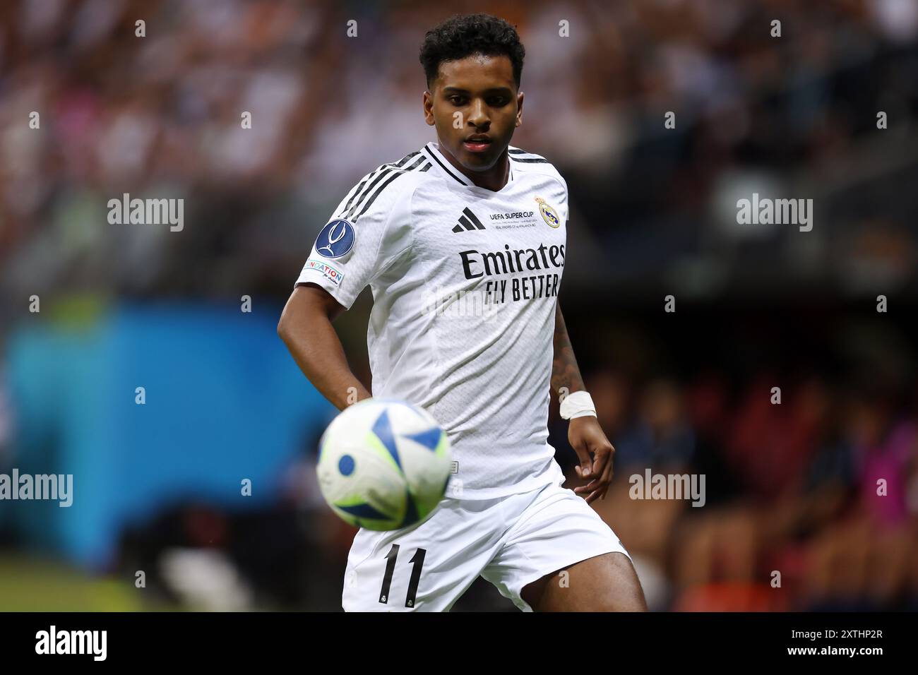 Rodrigo of Real Madrid during the UEFA Super Cup 2024 football match ...