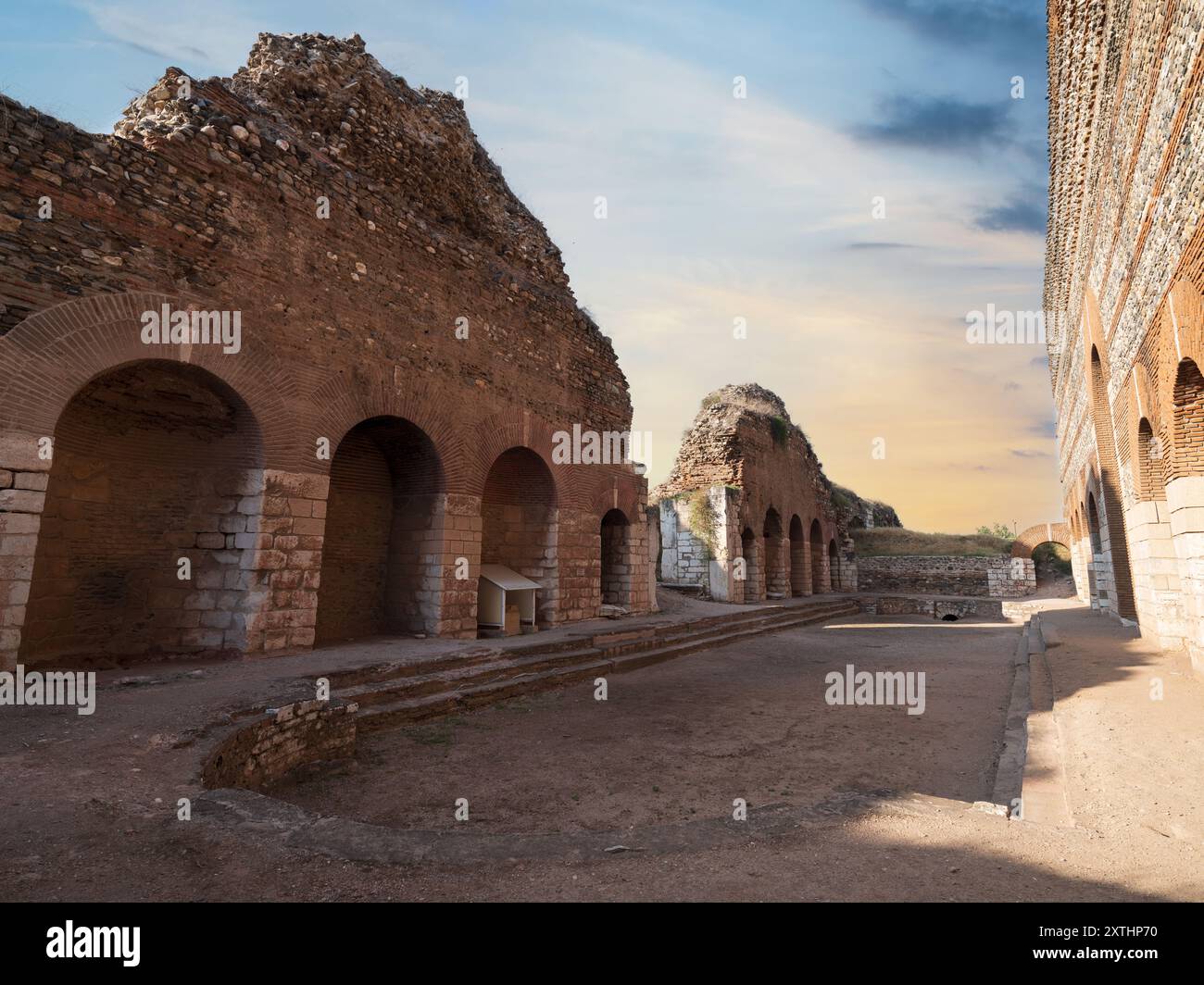 Interior view of the Sardis Synagogue. The ancient city of Sardes or ...