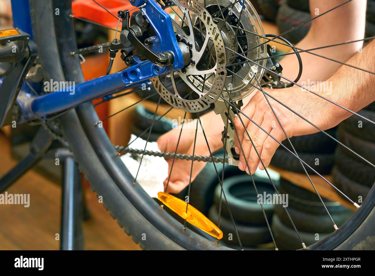 a vehicle composed of two wheels held in a frame one behind the other ...