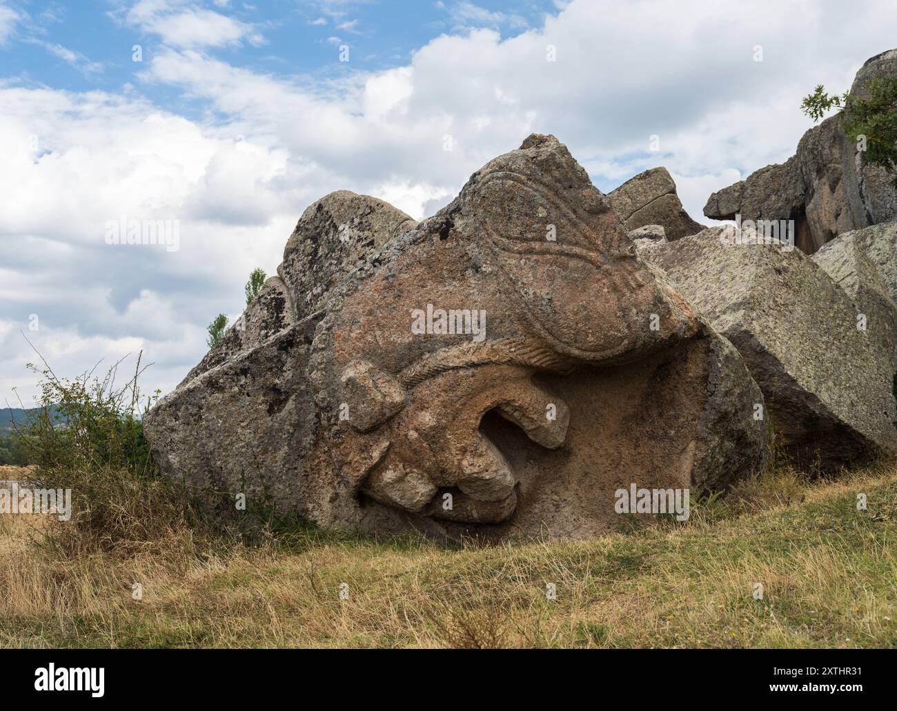 Yılantas Rock Tomb in the Phrygian Valley. Historical ancient Phrygian ...