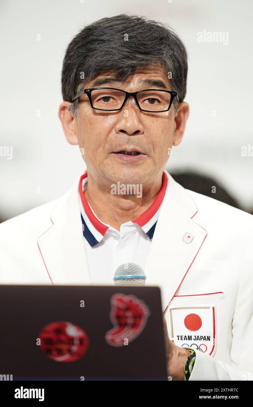 Mitsugi Ogata, AUGUST 14, 2024 : Japan Delegation attend a press ...