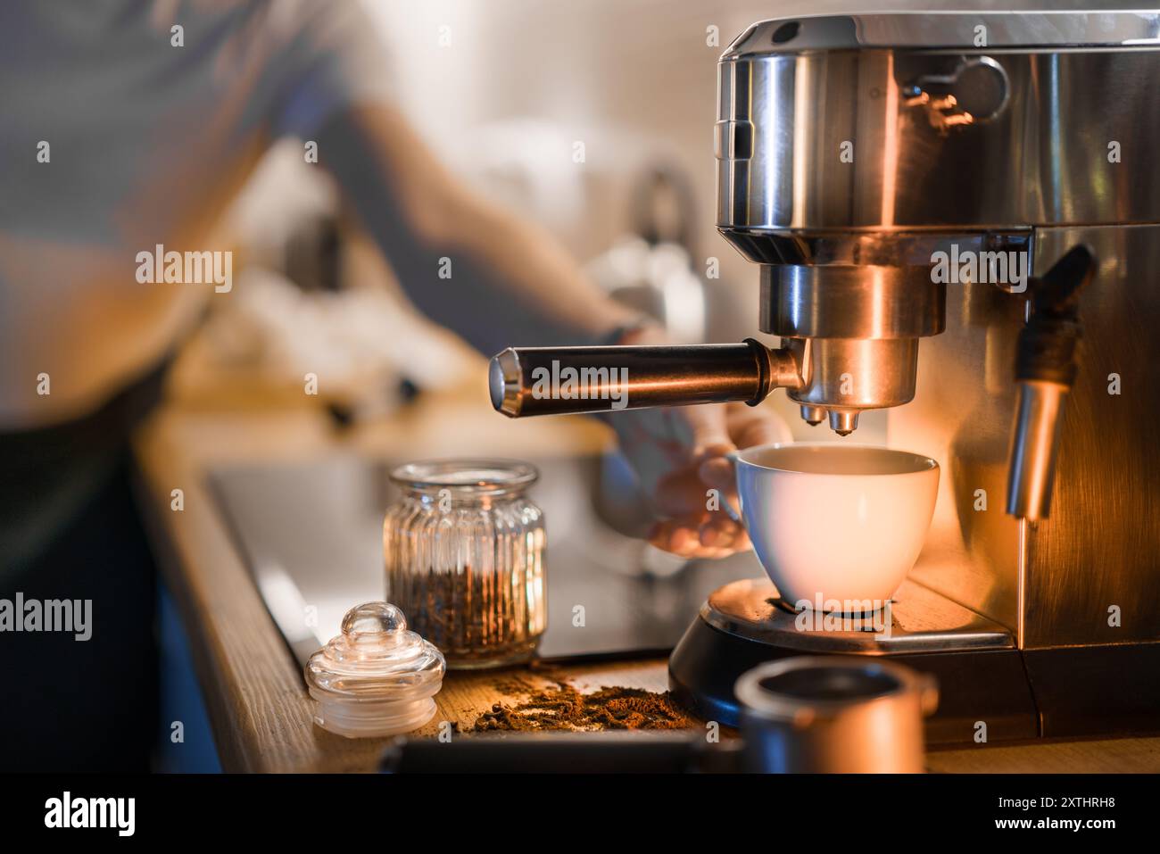 Kitchen barista hi-res stock photography and images - Alamy