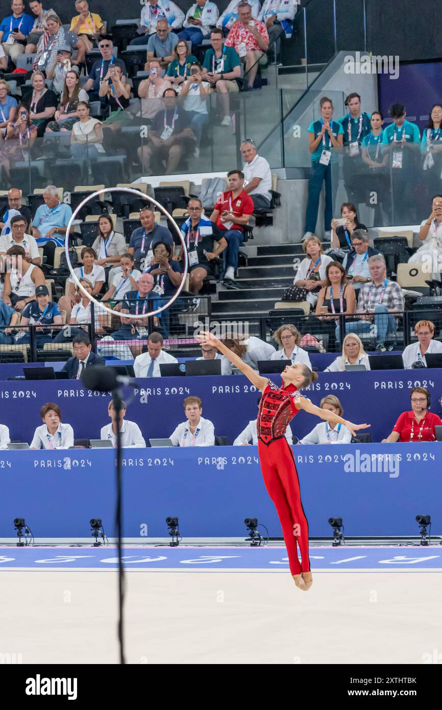Paris, France - 08 08 2024: Olympic Games Paris 2024. View of wommen's ...