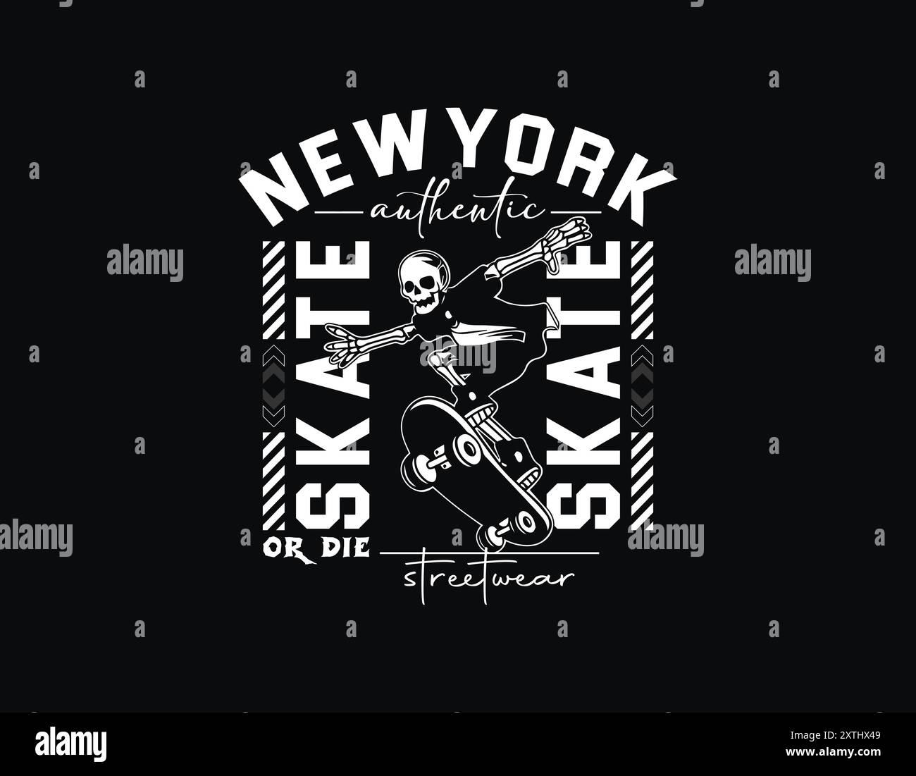 skate boarding themed t shirt design with typography, urban streetwear ...