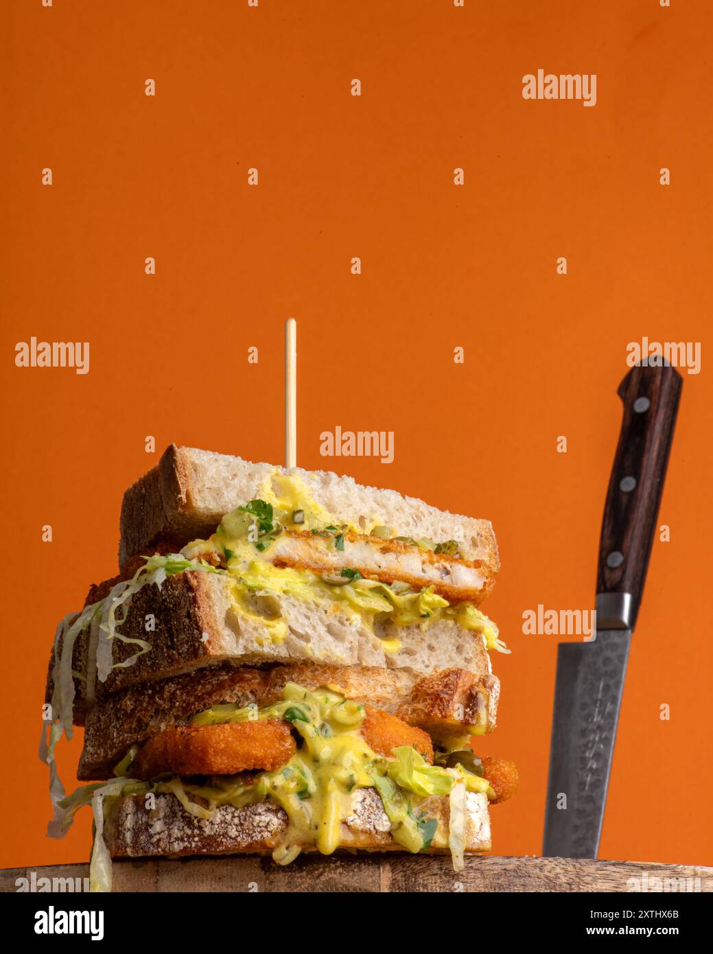 Fish Finger Sandwich Stock Photo - Alamy