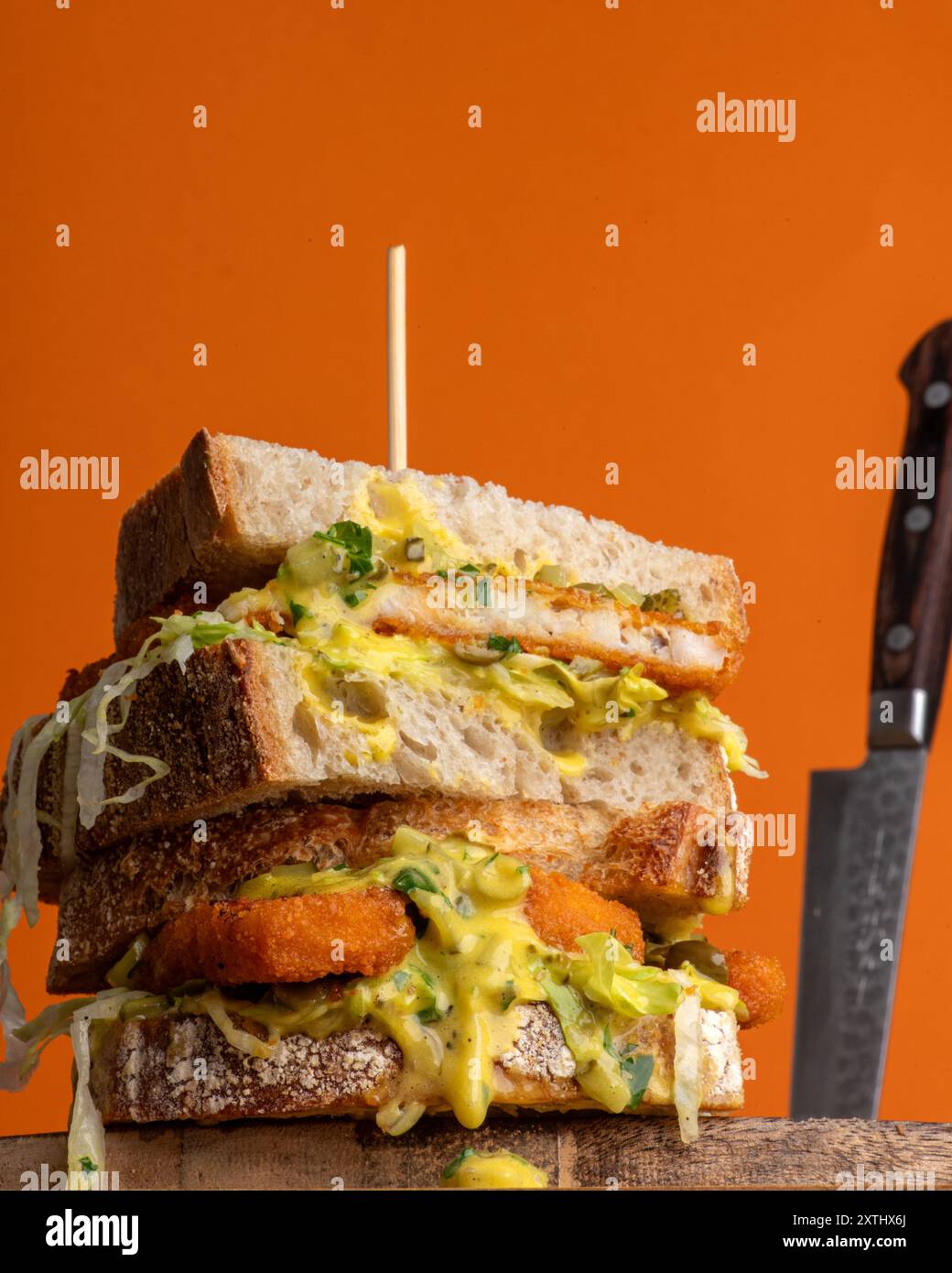 Fish Finger Sandwich Stock Photo - Alamy