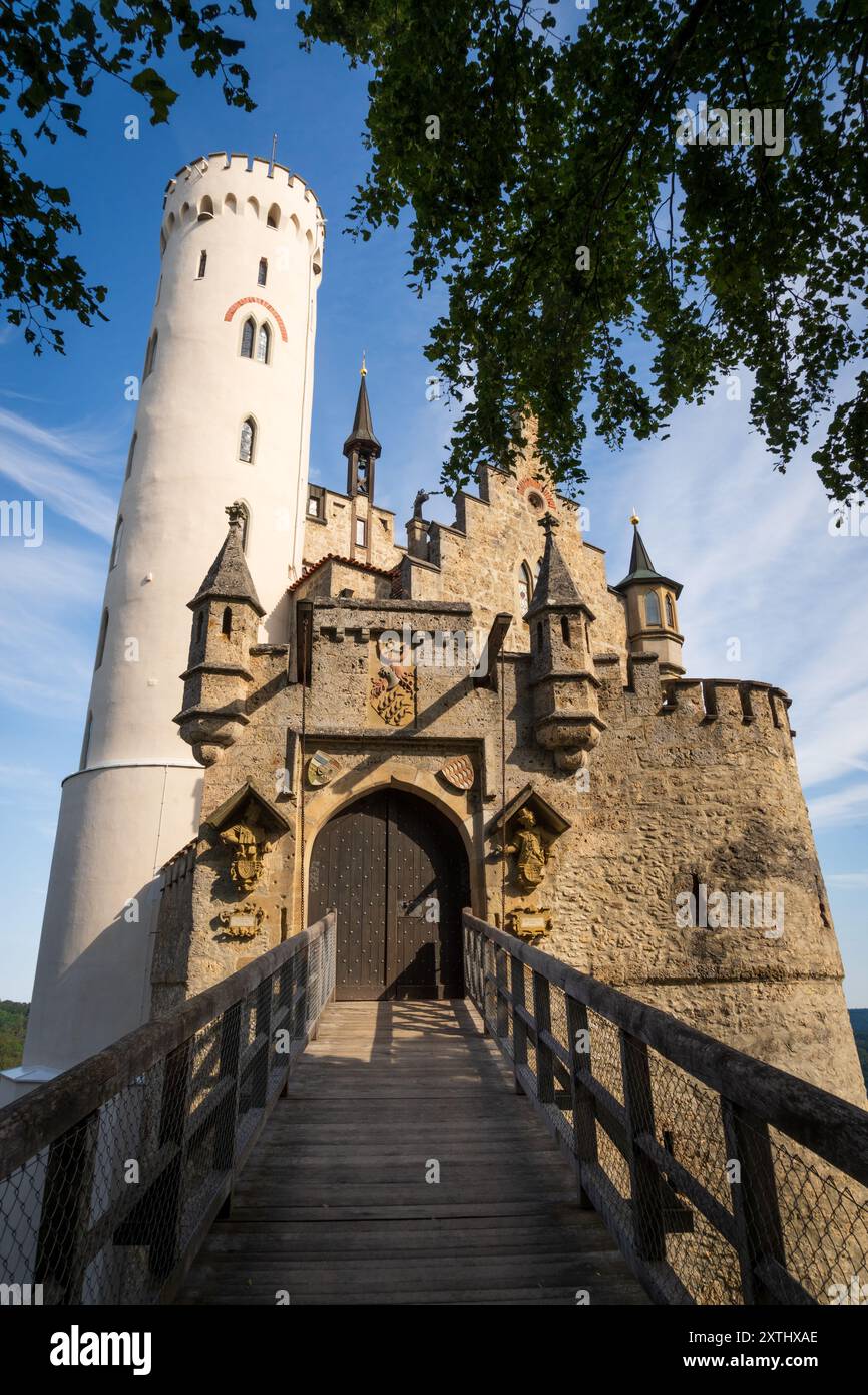 The Lichtenstein Castle, Gothic Revival castle located in the Swabian ...