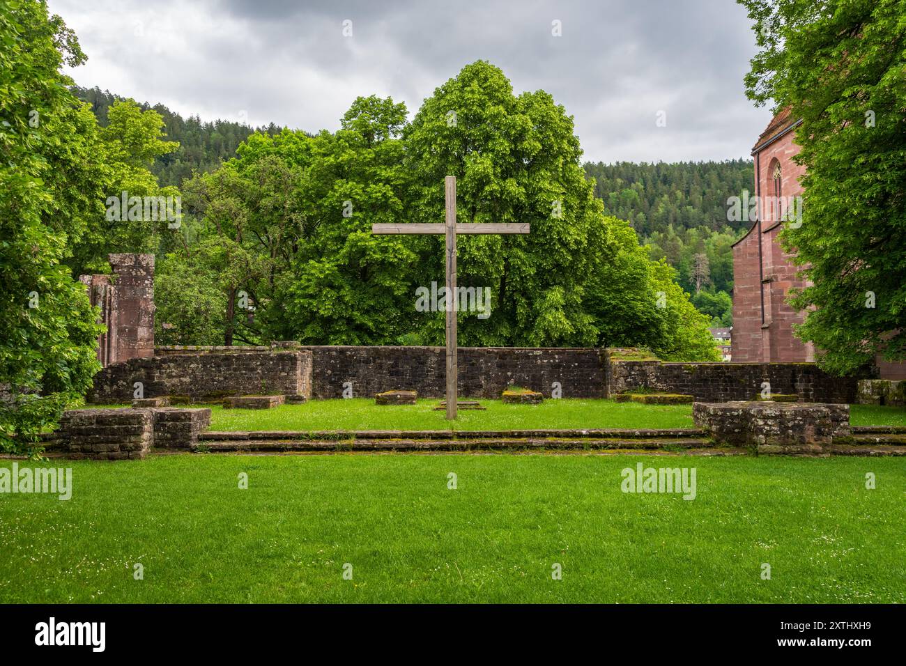 The Hirsau Abbey, formerly known as Hirschau Abbey in the Black Forest ...