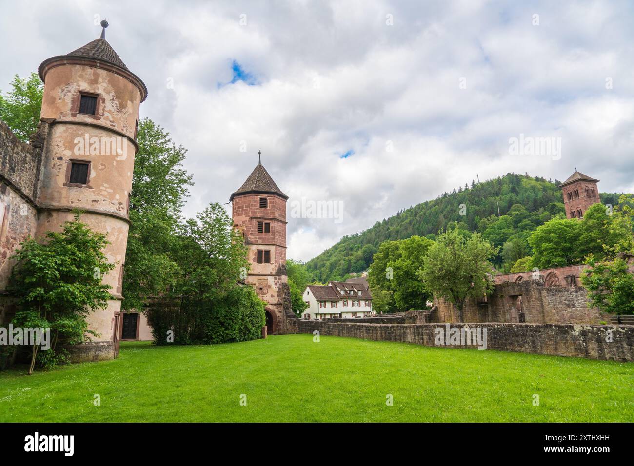 The Hirsau Abbey, formerly known as Hirschau Abbey in the Black Forest ...