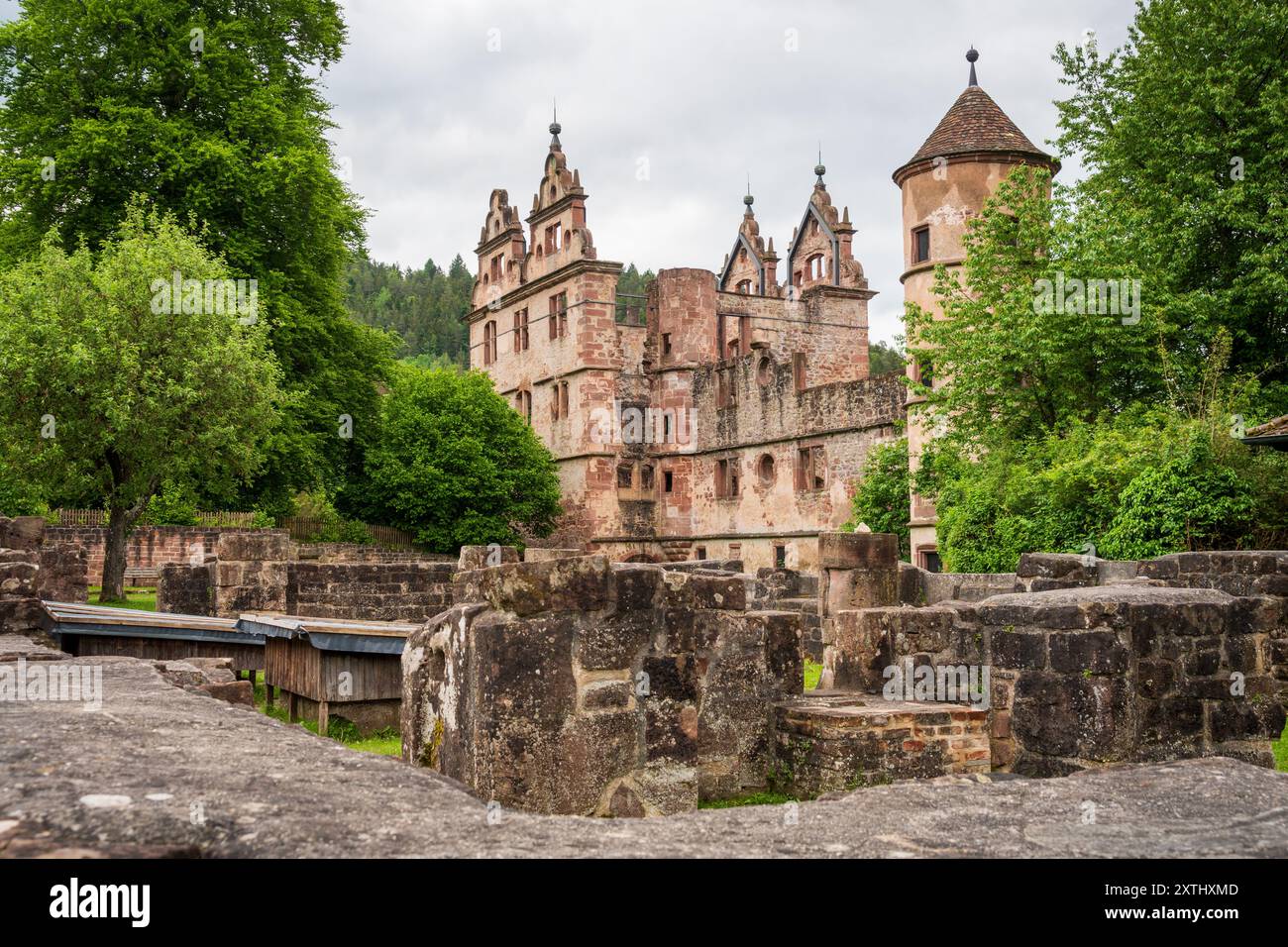 The Hirsau Abbey, formerly known as Hirschau Abbey in the Black Forest ...
