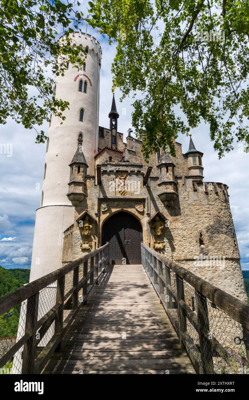 The Lichtenstein Castle, Gothic Revival castle located in the Swabian ...
