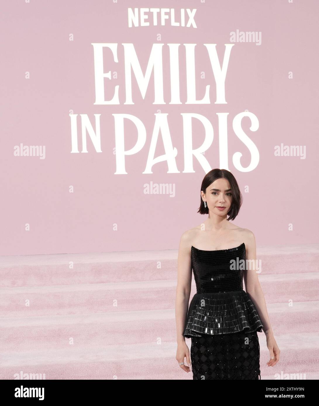 Los Angeles, USA. 14th Aug, 2024. Lily Collins arrives at the Netflix's ...