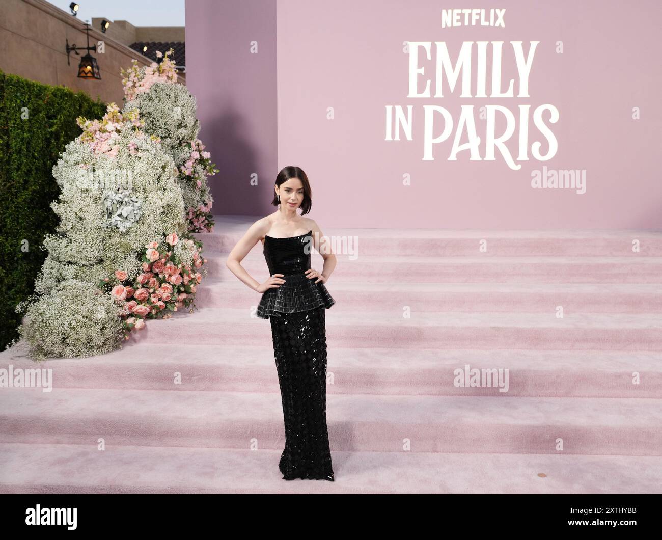 Los Angeles, USA. 14th Aug, 2024. Lily Collins arrives at the Netflix's ...