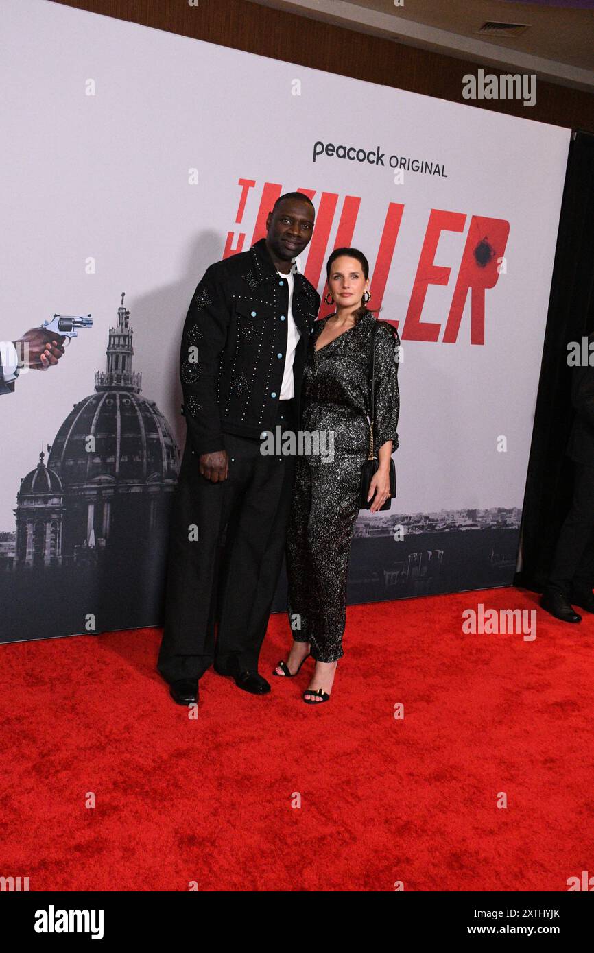 Los Angeles, California, USA 14th August 2024 Actor Omar Sy and wife ...