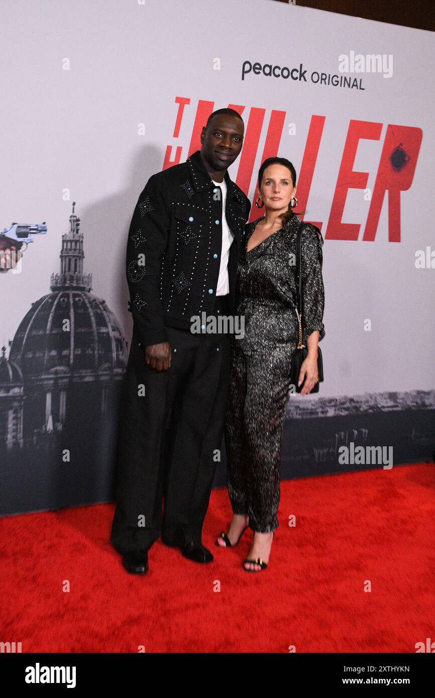 Los Angeles, California, USA 14th August 2024 Actor Omar Sy and wife ...