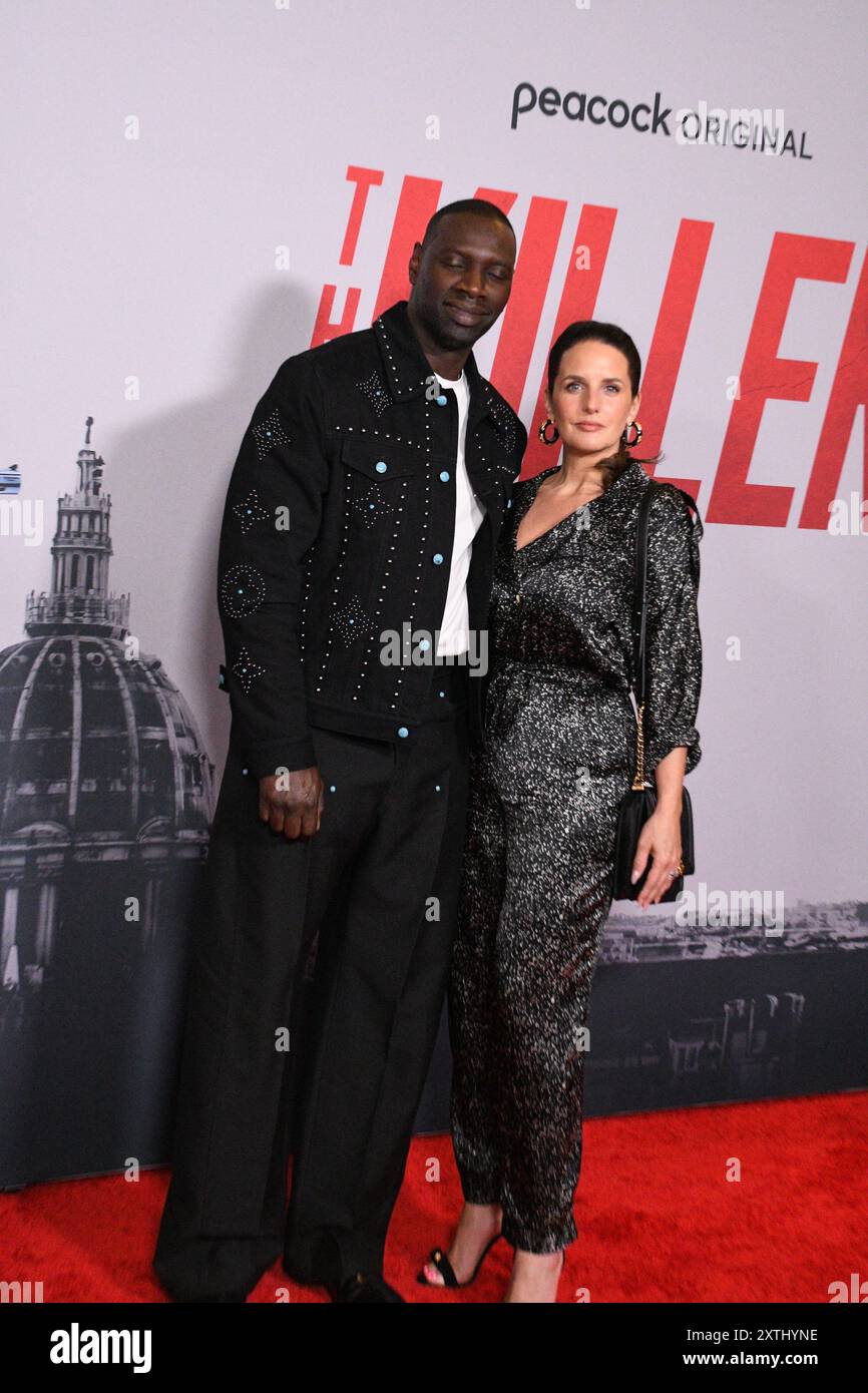 Los Angeles, California, USA 14th August 2024 Actor Omar Sy and wife ...