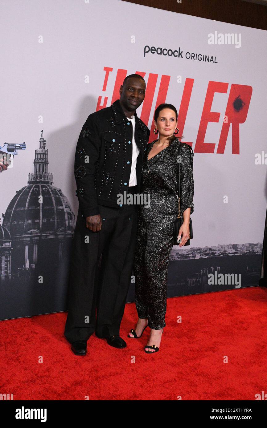 Los Angeles, California, USA 14th August 2024 Actor Omar Sy and wife ...