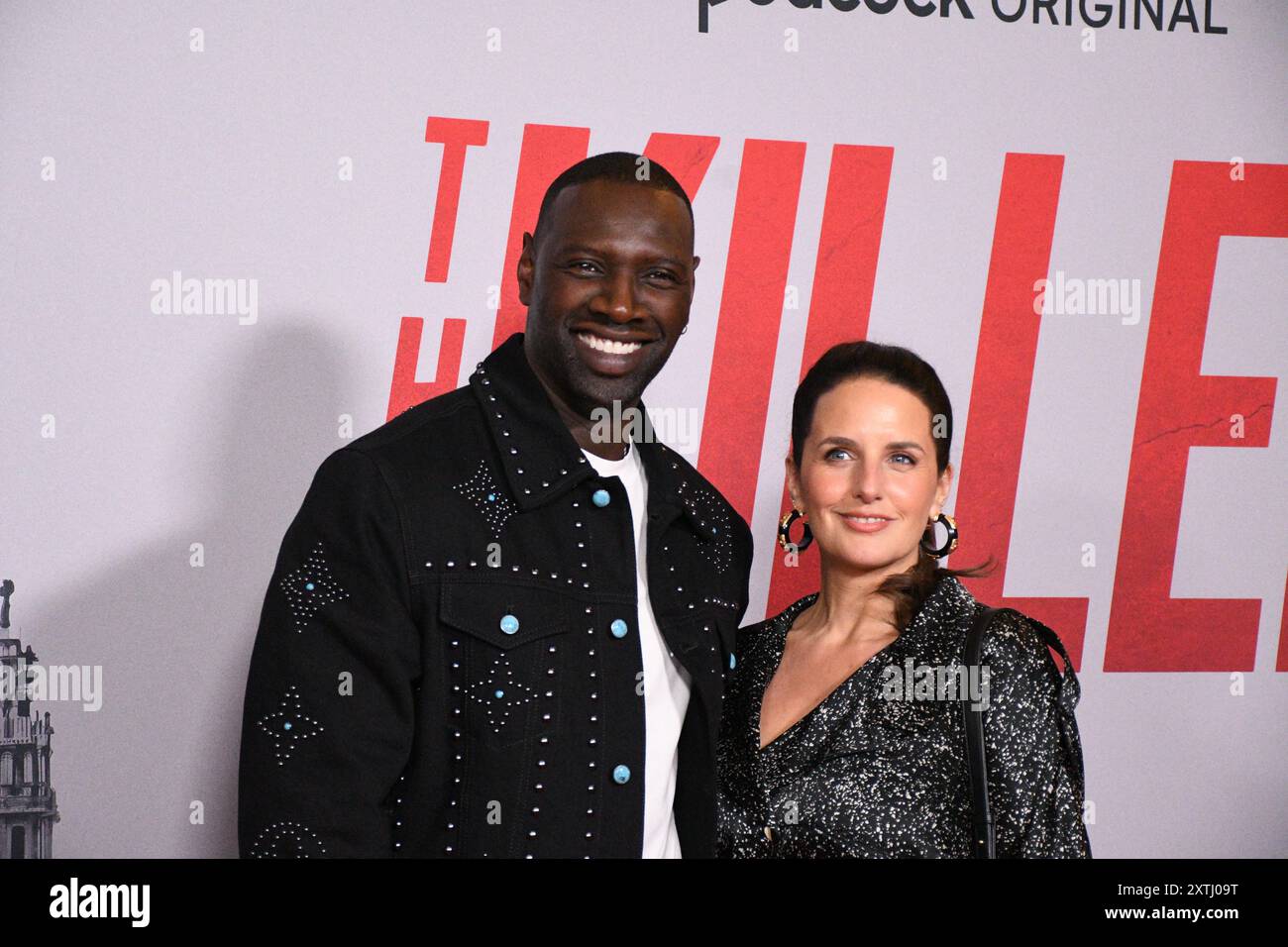 Los Angeles, California, USA 14th August 2024 Actor Omar Sy and wife ...