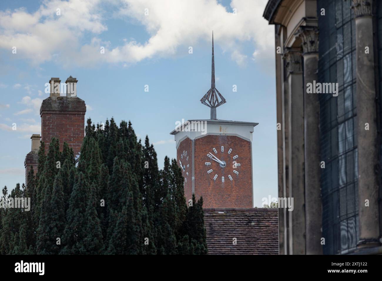 St.Johns Hill and iconic Clock Tower, Shrewsbury Stock Photo - Alamy