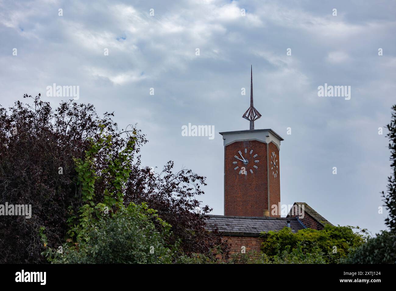 St.Johns Hill and iconic Clock Tower, Shrewsbury Stock Photo - Alamy