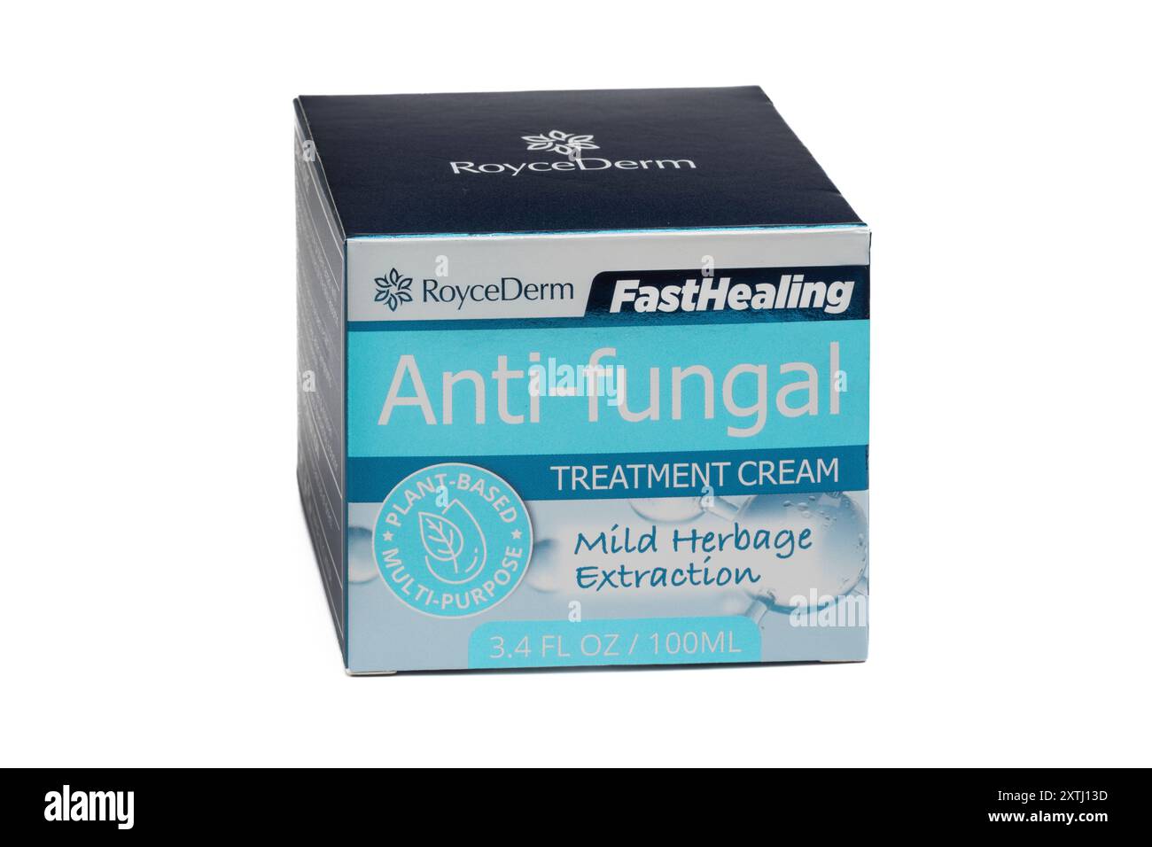 A box of RoyceDerm fast healing anti fungal treatment cream Stock Photo ...