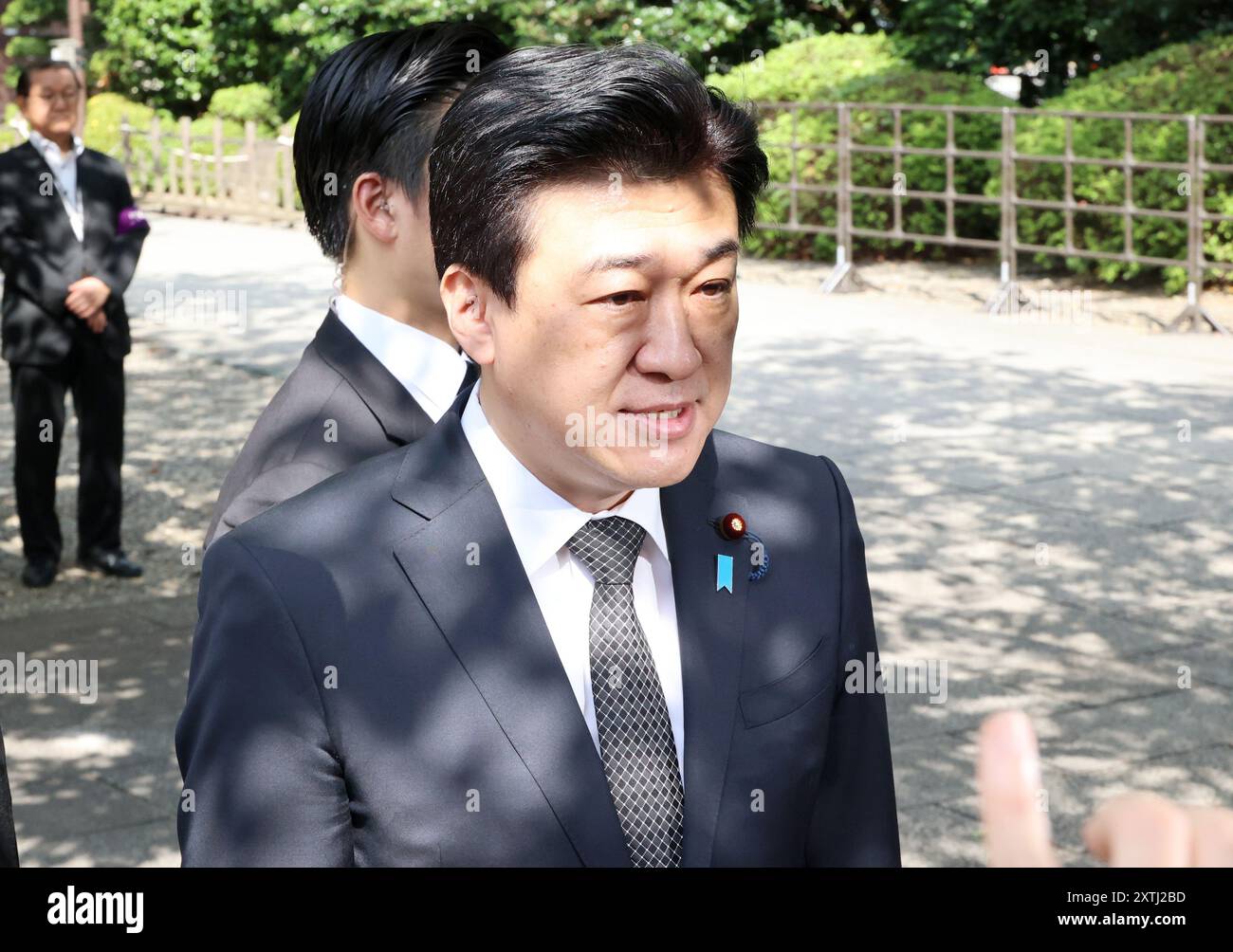Tokyo, Japan. 15th Aug, 2024. Japanese Defense Minister Minoru Kihara ...