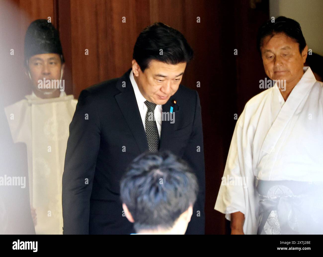 Tokyo, Japan. 15th Aug, 2024. Japanese Defense Minister Minoru Kihara ...