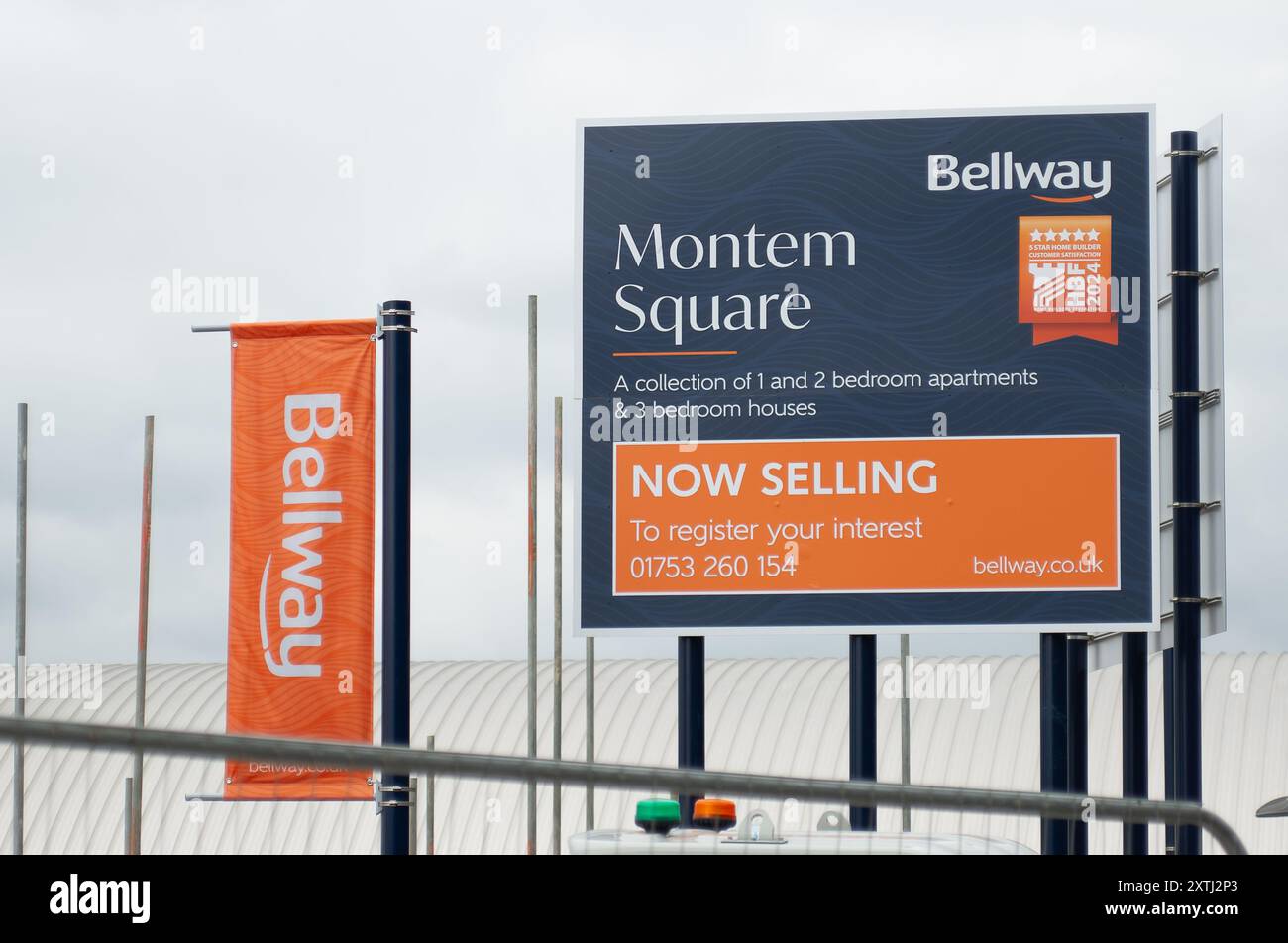 Slough, UK. 14th August, 2024. It has been reported that housebuilders ...