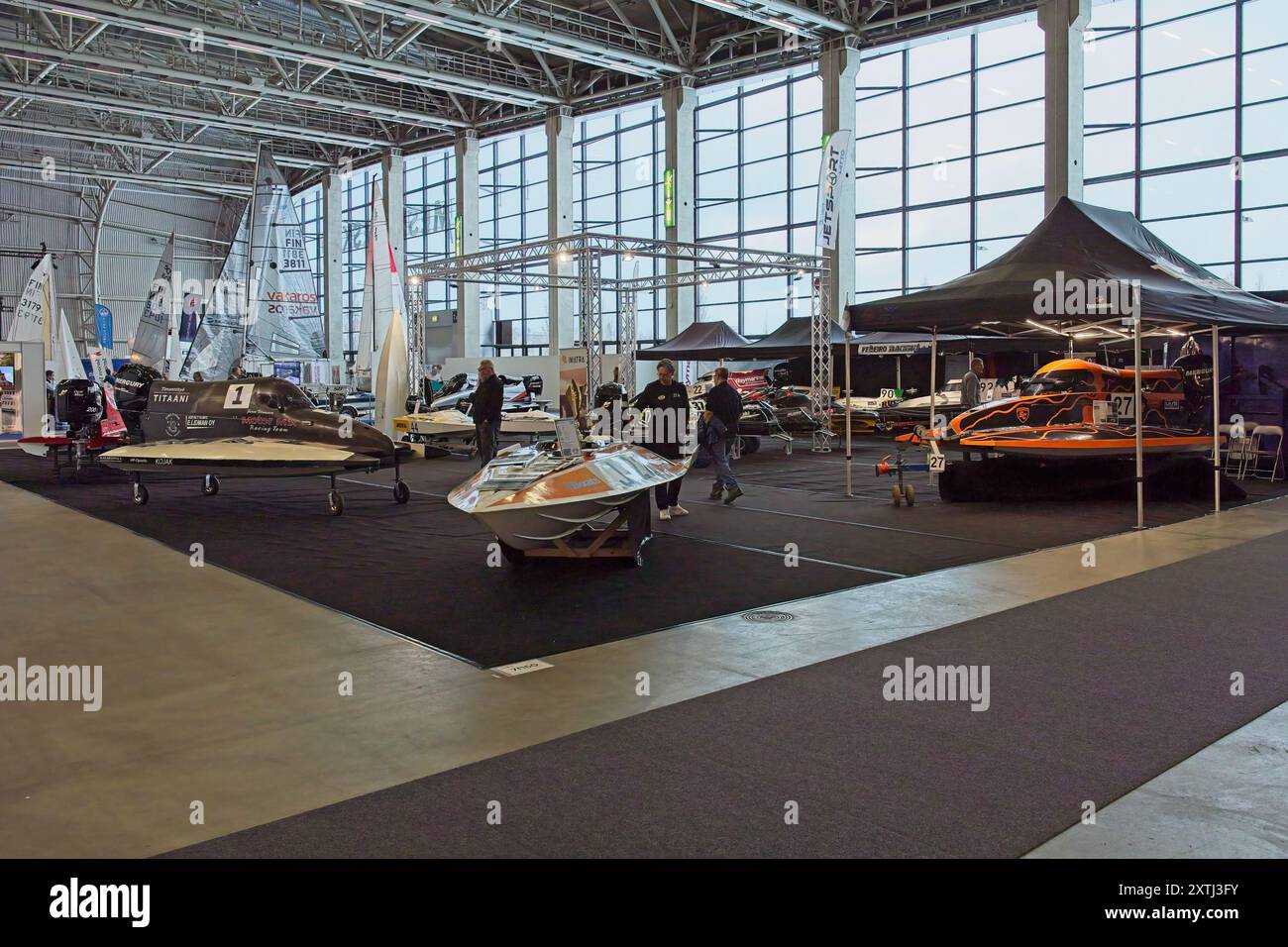 Pasila, Helsinki, Finland – February 14, 2024: Inside overview of ...