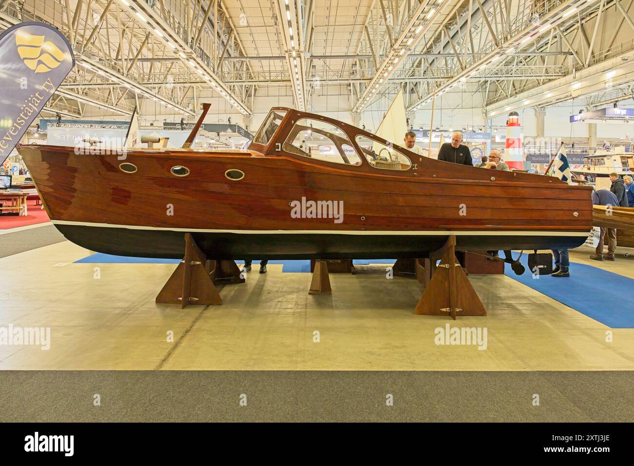 Pasila, Helsinki, Finland – February 14, 2024: Storebro Solö Ruff boat ...