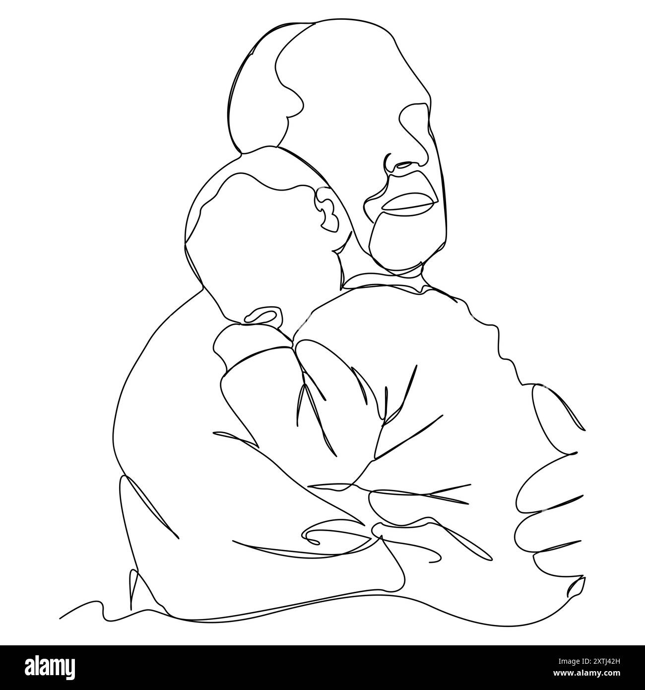 Fathers Day line art.single line,continuous one line drawing. Father ... Fathers Day line art.single line,continuous one line drawing. Father ...