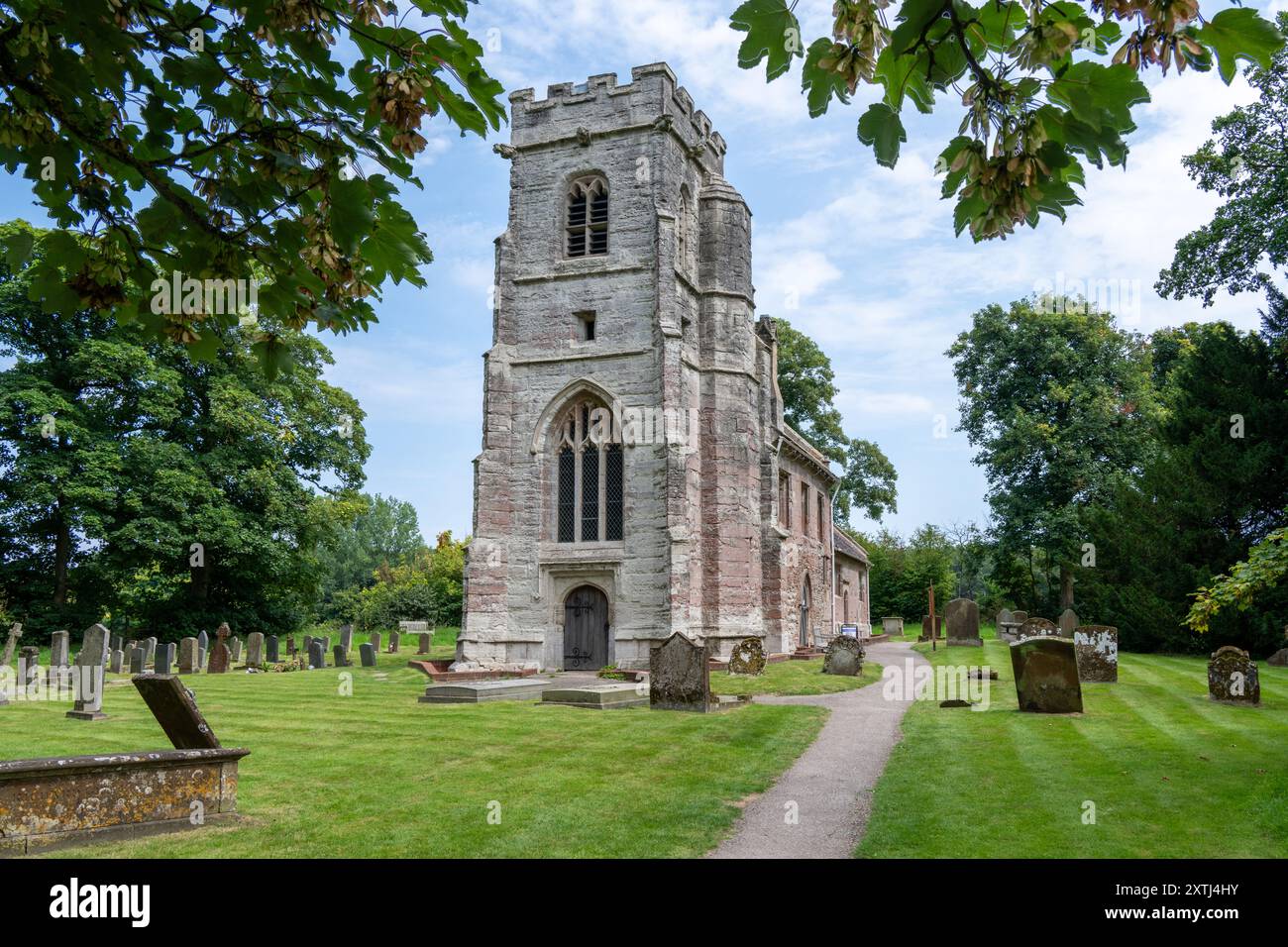 Baddesley Clinton Historical Church with Gravestones, Warwickshire ...