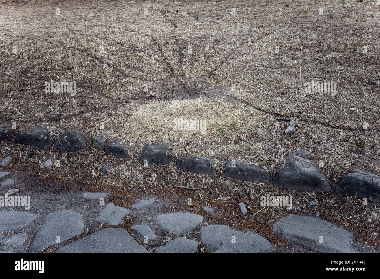 A Roman-era highway. The Via Appia Antica, the earliest road built by ...