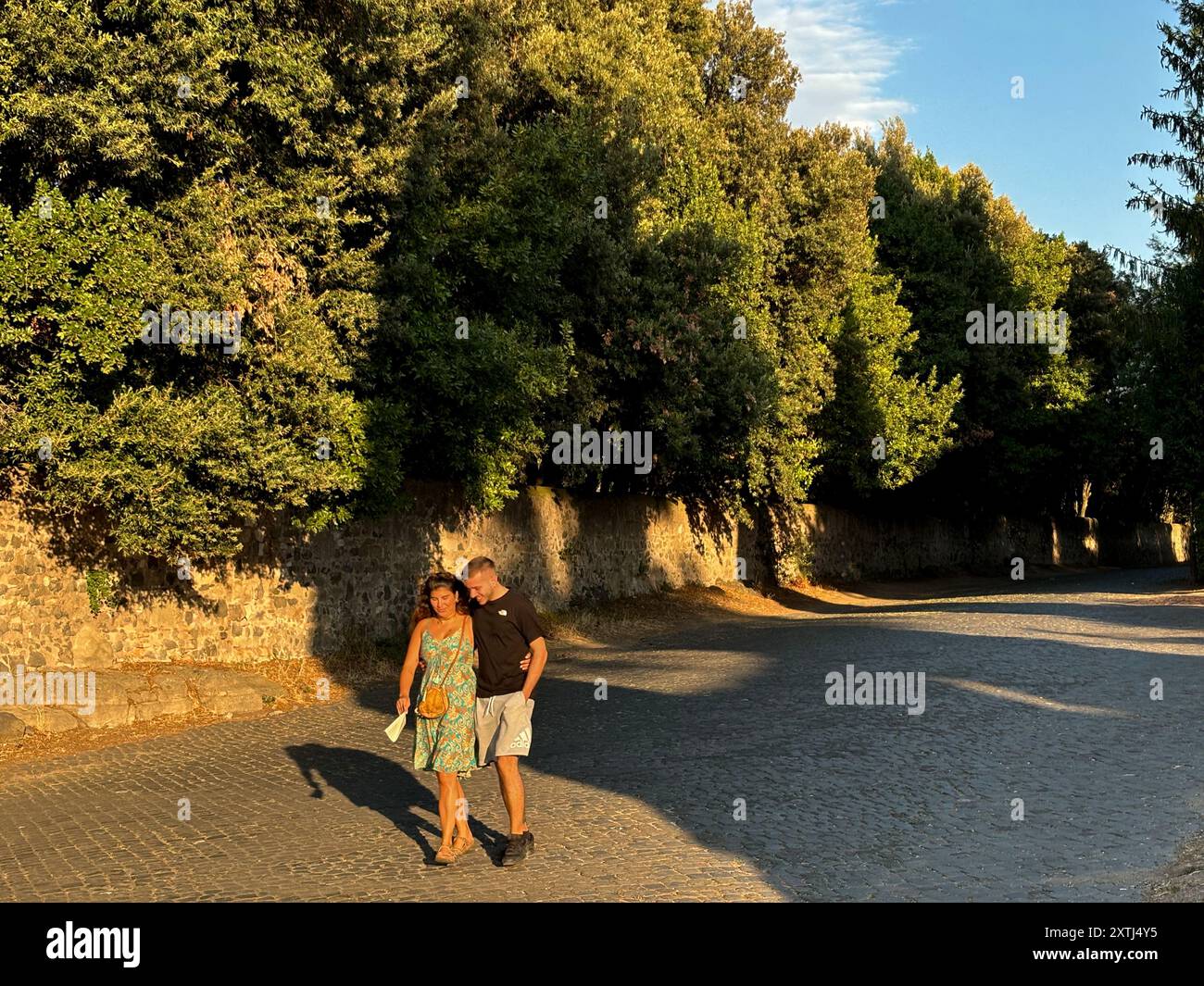 A Roman-era highway. The Via Appia Antica, the earliest road built by ...
