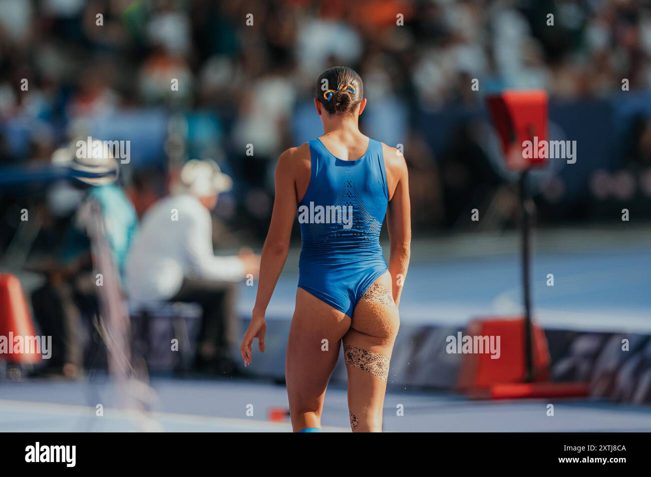 Maryna BEKH-ROMANCHUK participating in the Triple Jump at the Paris ...