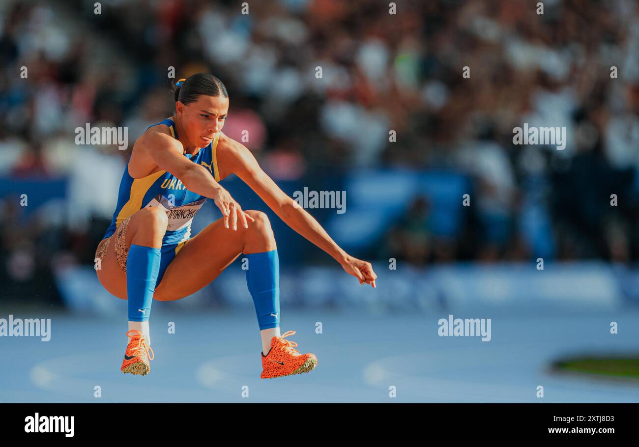 Maryna BEKH-ROMANCHUK participating in the Triple Jump at the Paris ...