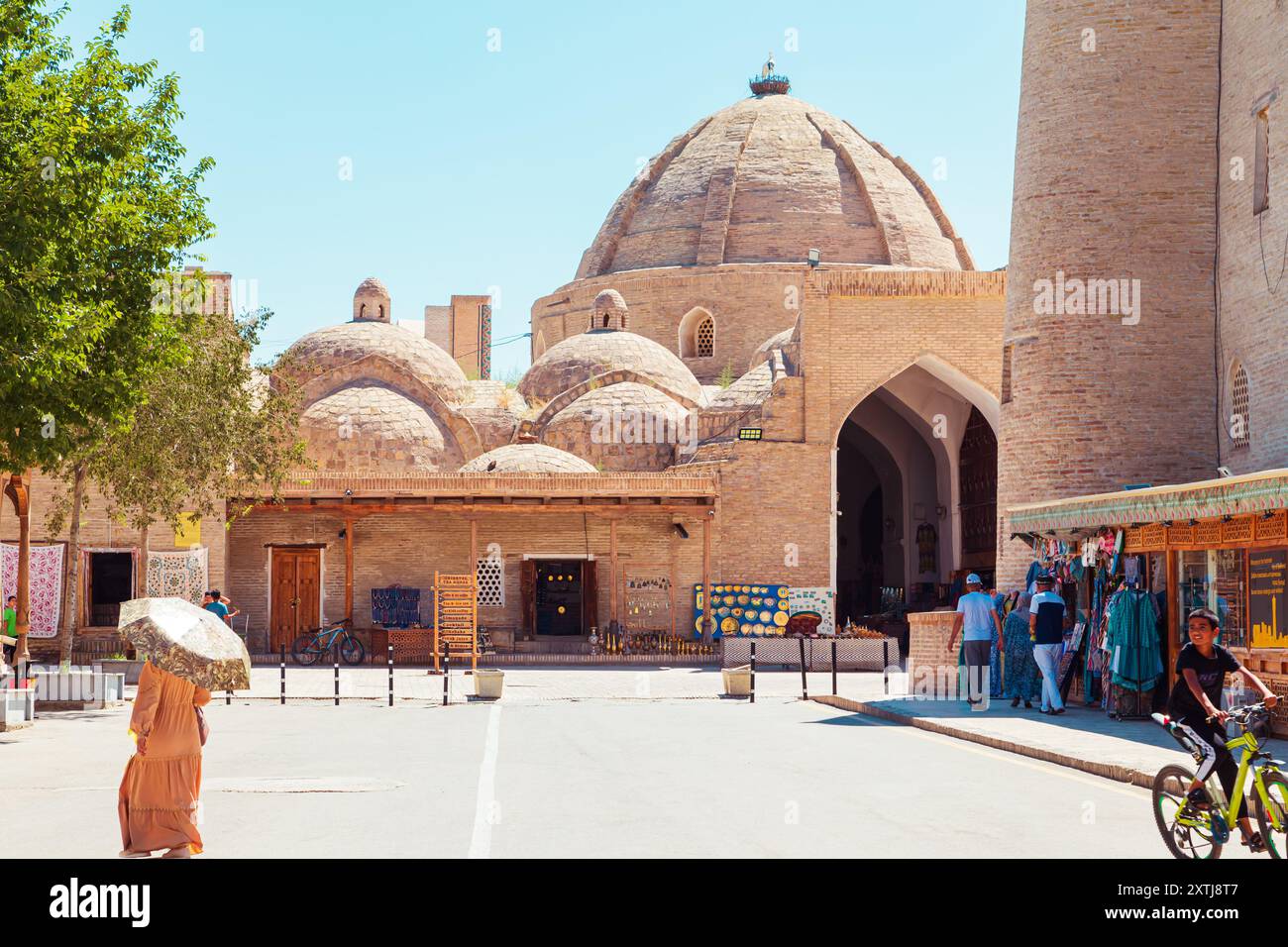 Famous trading domes - the main market of Bukhara. Bukhara, Uzbekistan ...