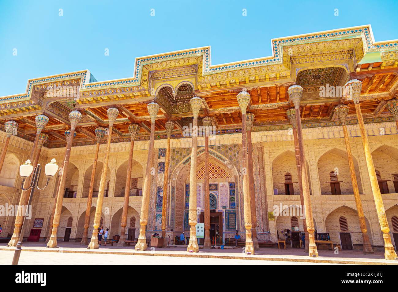 Ancient Bolo Hauz Mosque. UNESCO World Heritage Site. Bukhara ...