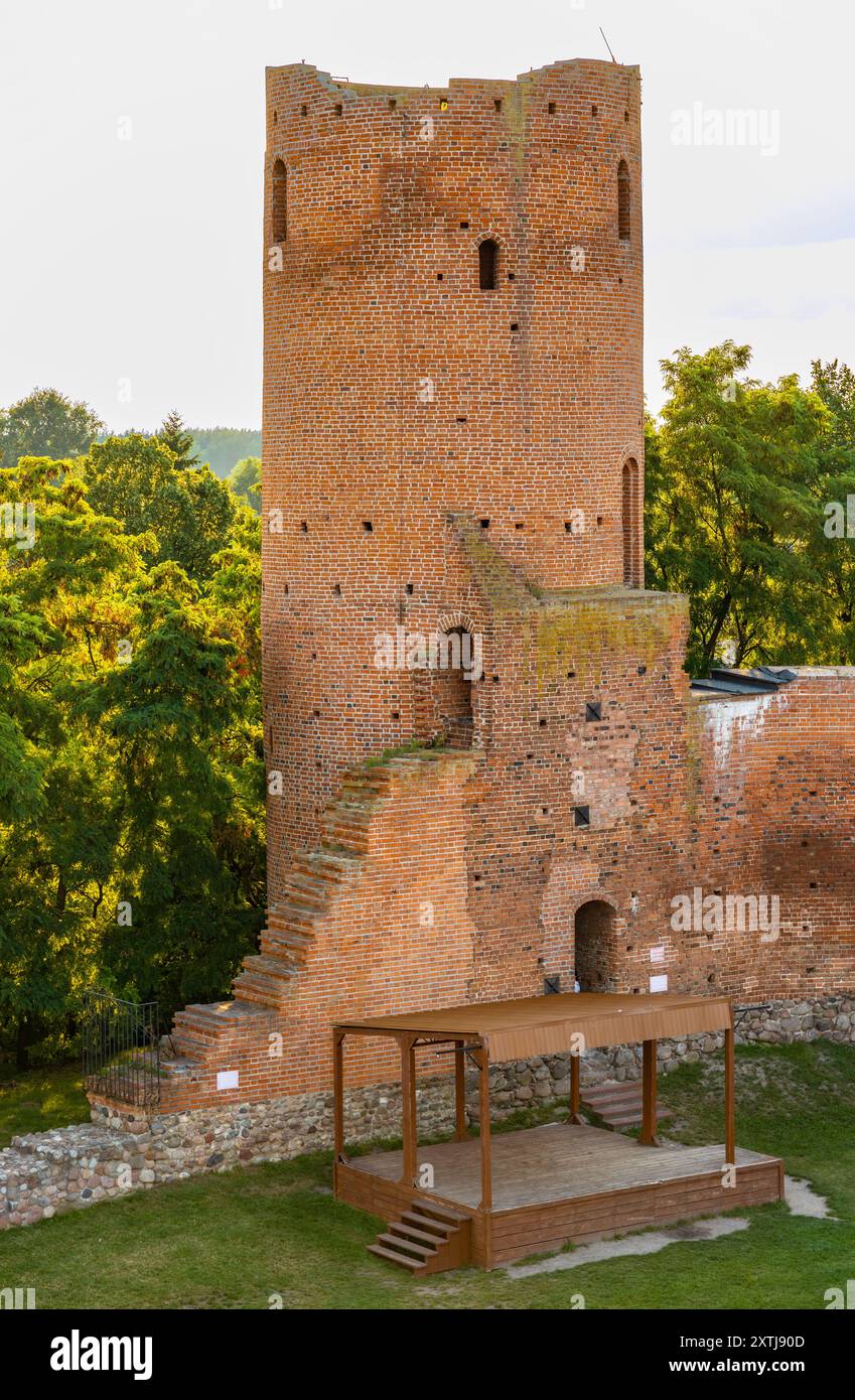 Czersk, Poland - July 15, 2024: Mazovian Princes medieval Castle with ...