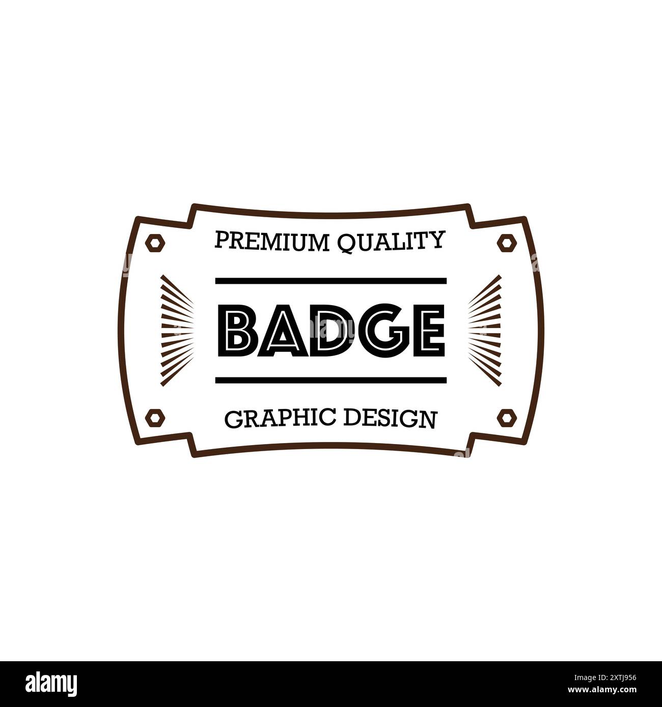 Line badge hi-res stock photography and images - Alamy