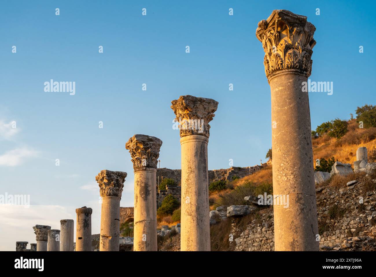 Celsus library in the Ancient City of Ephesus with its magnificent view ...