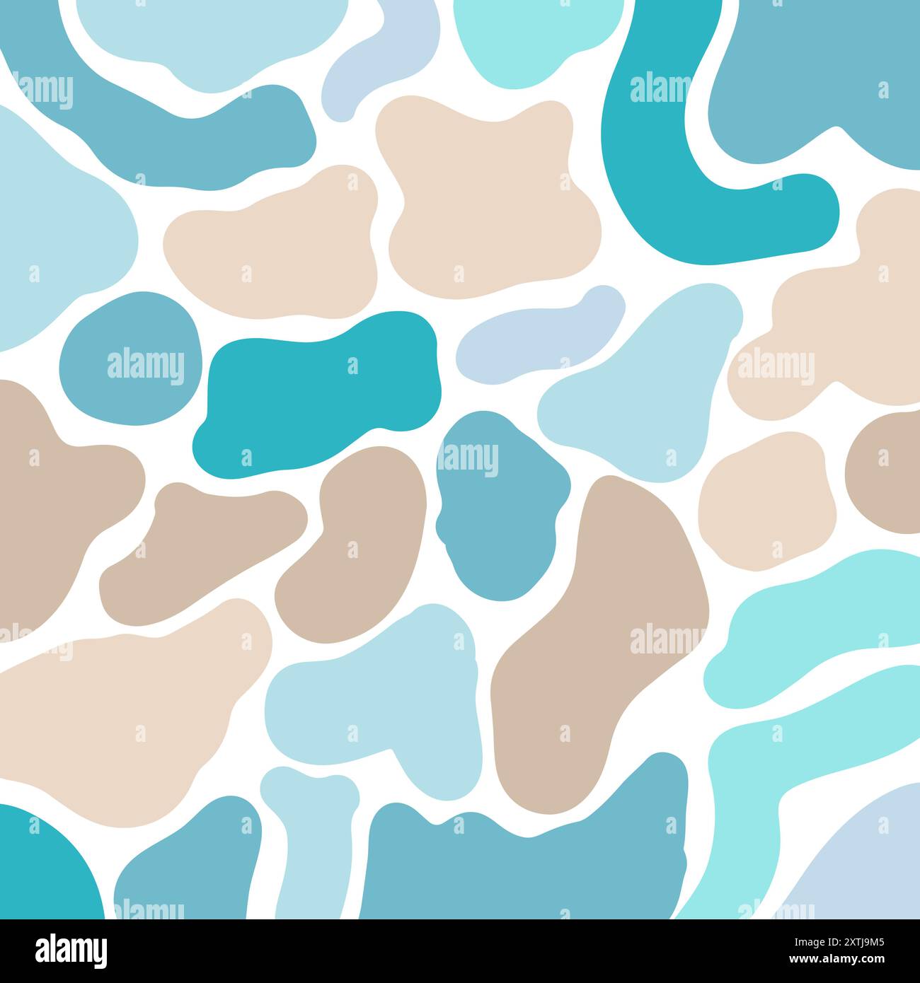 Abstract pattern background with organic shapes design in beach themed ...