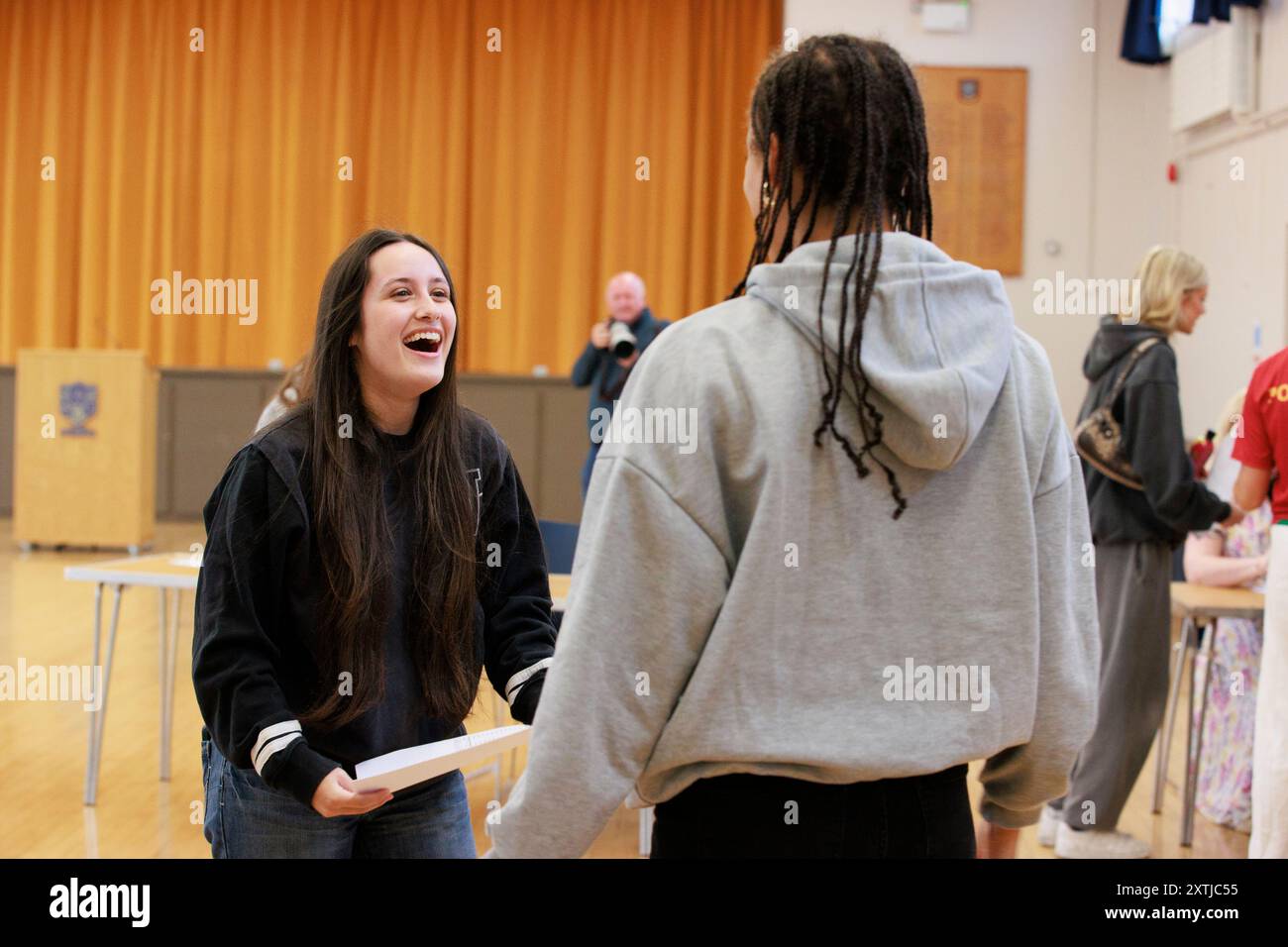 Ciara Wilson (left) and Leah Horan after receiving their A-level ...