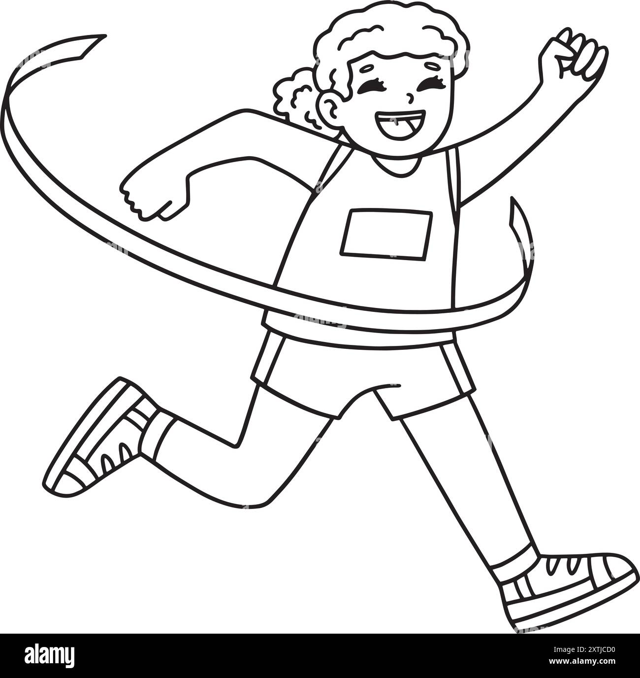 Reaching the finish line Cut Out Stock Images & Pictures - Alamy