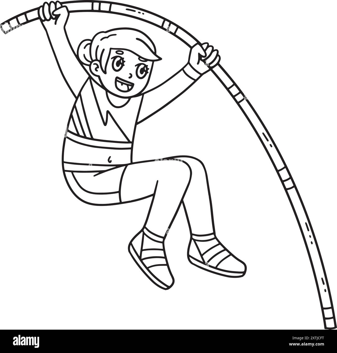 Pole vaulting drawing Stock Vector Images - Alamy